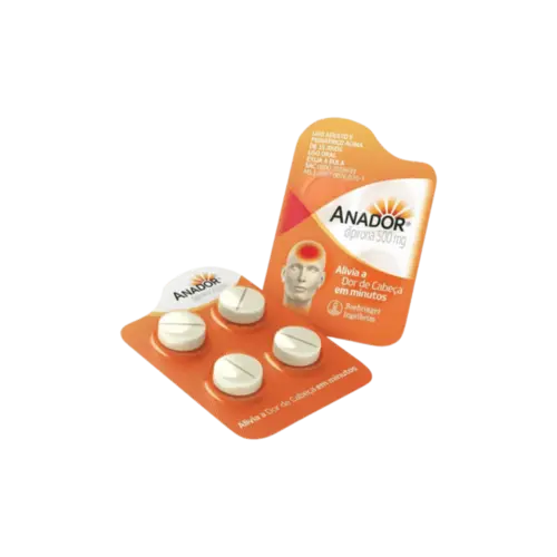 Anador Dipirona Monoidratada 500mg 4 comprimidos - Anador Dipirona ...