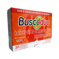 Buscoduo com 20 comprimidos - Buscoduo Paracetamol 500mg + Butilbrometo ...