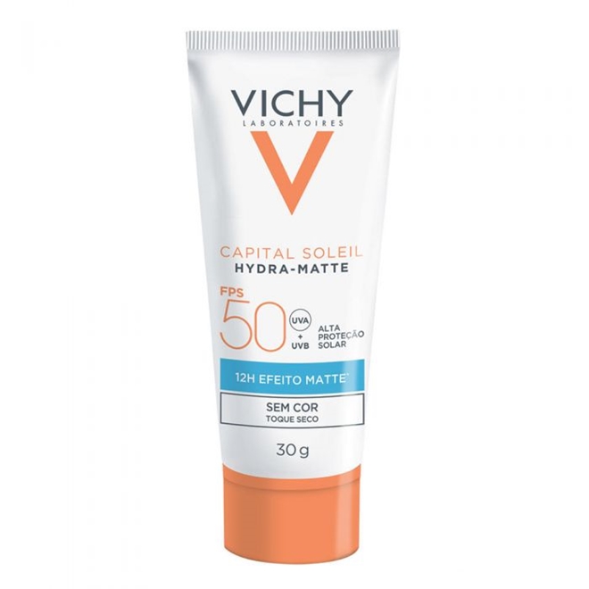 Protetor Solar Facial Vichy Capital Soleil Hydra-Matte FPS50 com 30g ...