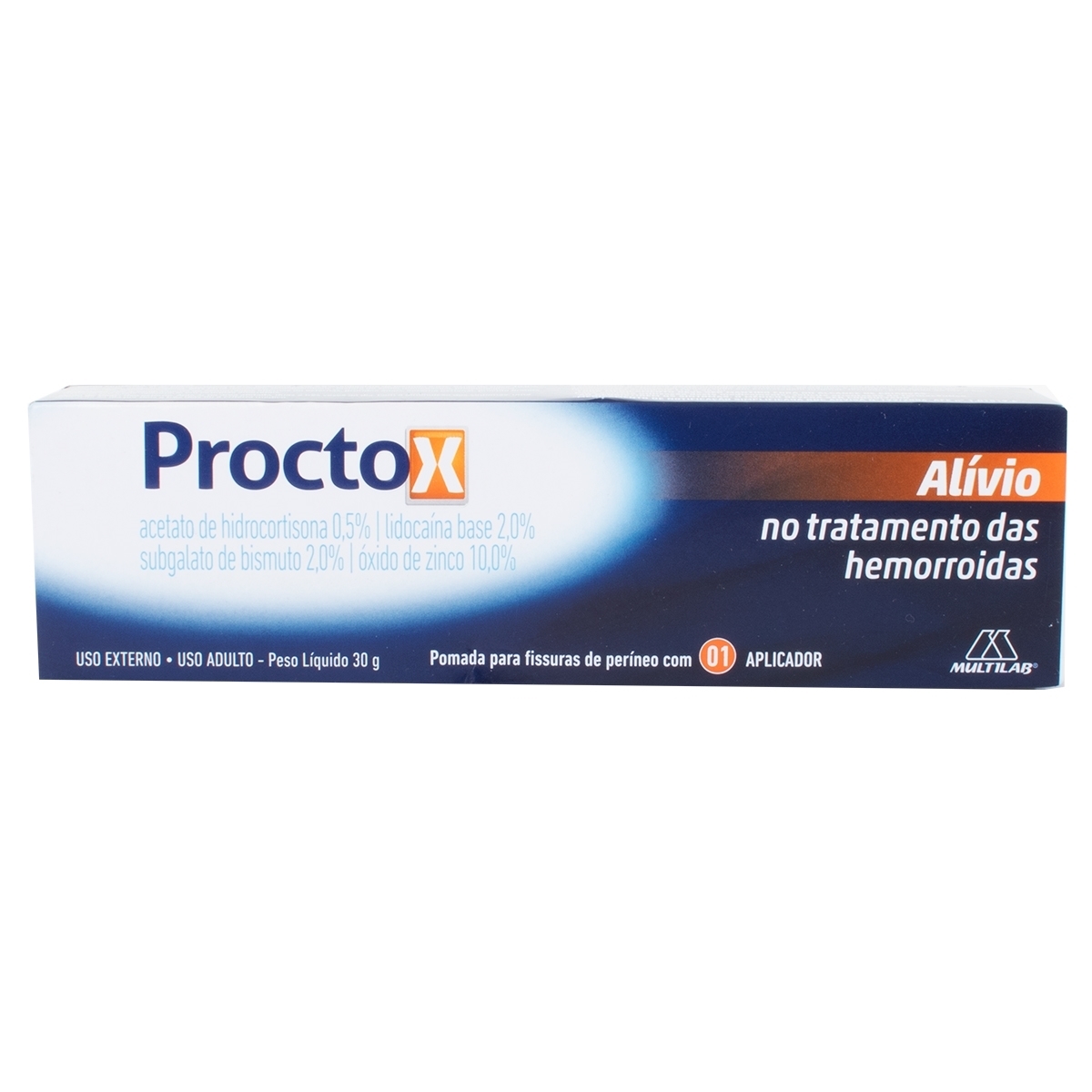 Proctox Acetato de Hidrocortisona 0,5% + Lidocaína 2,0% + Subgalato de ...