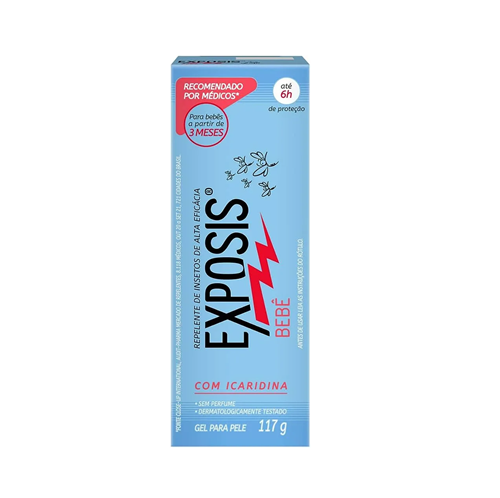Repelente em Gel Exposis Bebê com 117ml - Repelente em Gel Exposis Bebê ...