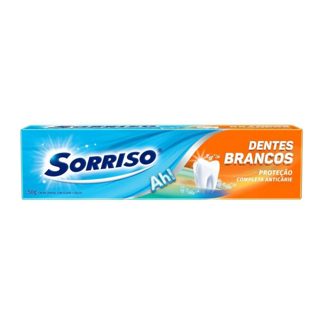 Creme Dental Sorriso Dentes Brancos com 50g - Creme Dental Sorriso ...