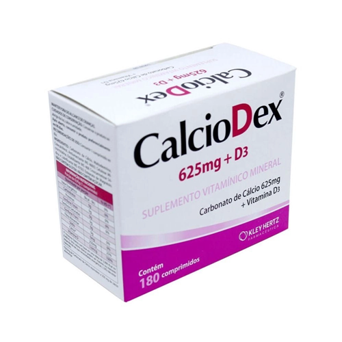 Calciodex 625mg + D3 com 180 comprimidos P109186 - Calciodex 625mg + D3 ...