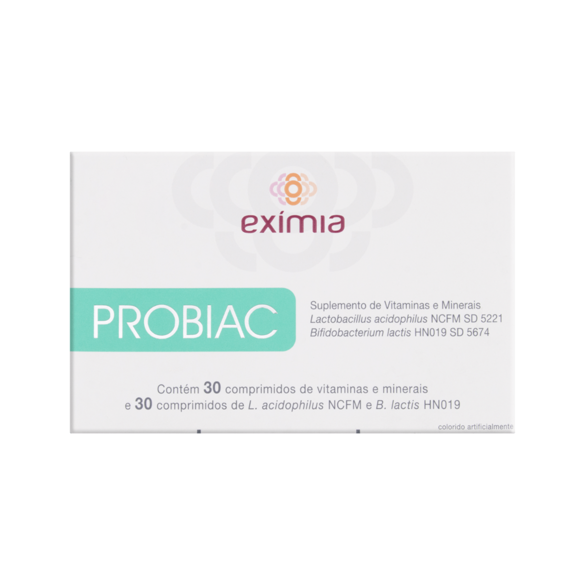 Suplemento Vitamínico Exímia Probiac - 30 Comprimidos Vitaminas e ...