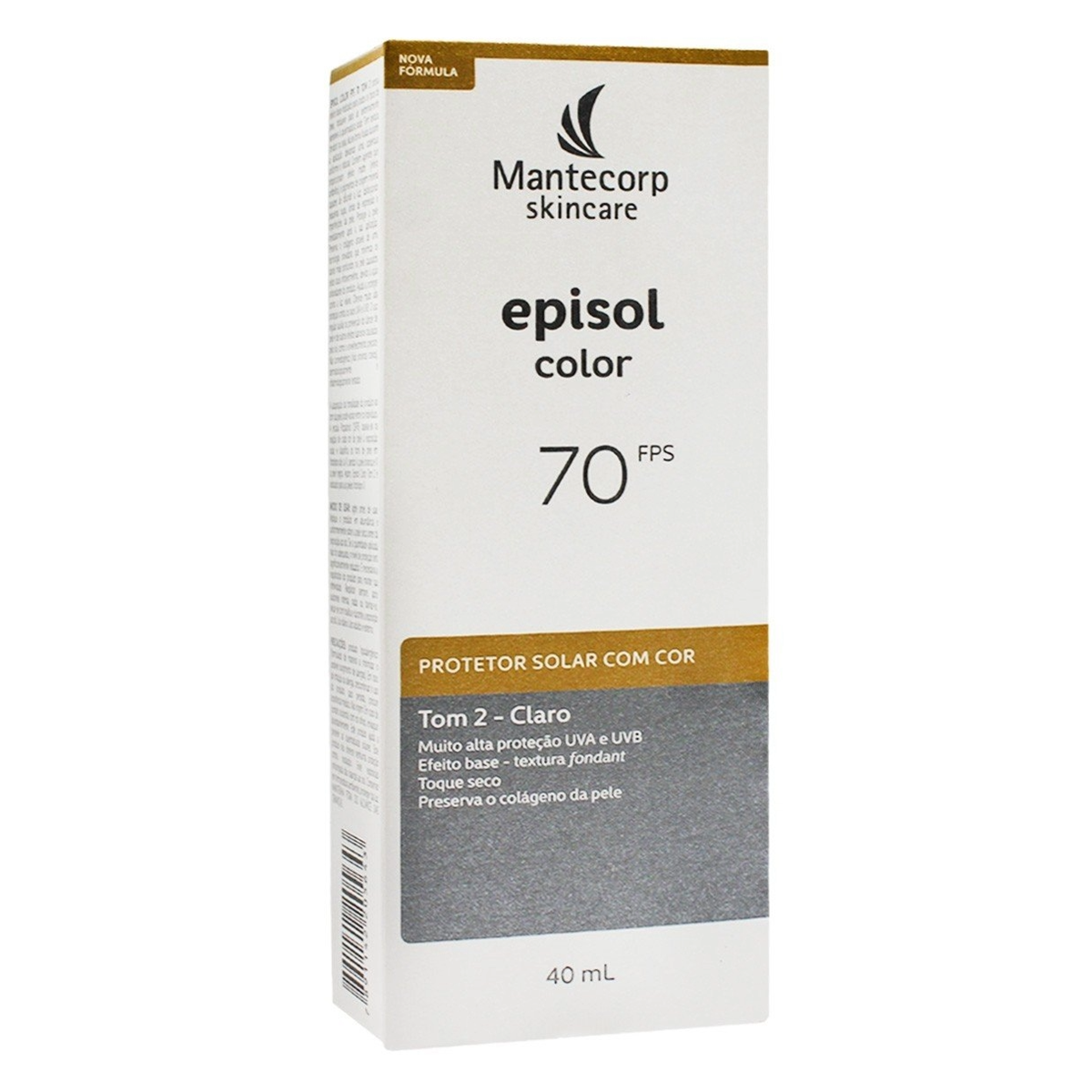 Protetor Solar Facial Episol Color FPS 70 Tom 2 Claro 40ml - Protetor ...