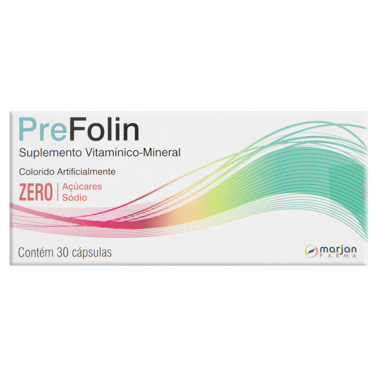 Suplemento Vitamínico-Mineral Prefolin com 30 cápsulas P95580 ...