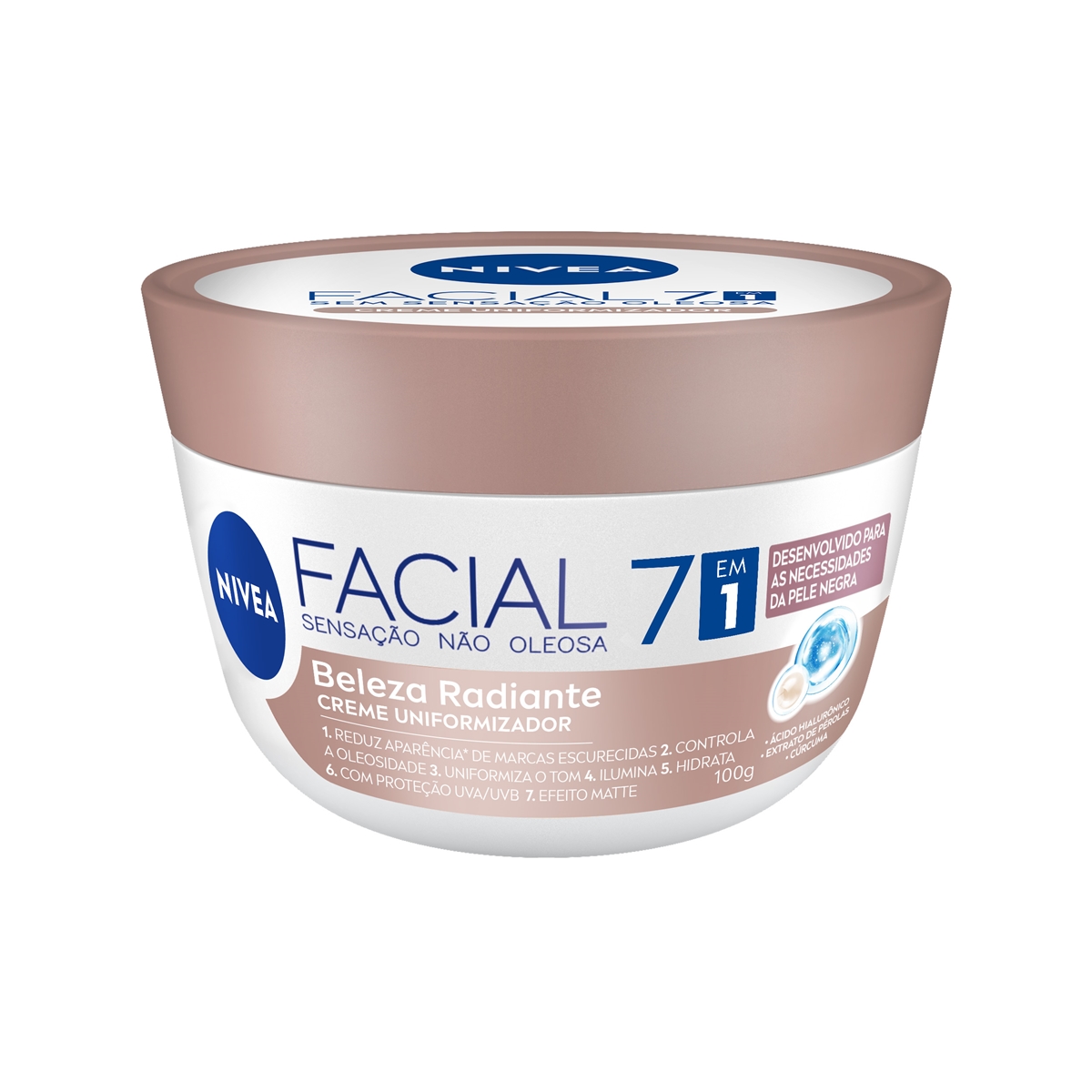 Creme Uniformizador Facial Nivea Beleza Radiante para Pele Negra 100g ...
