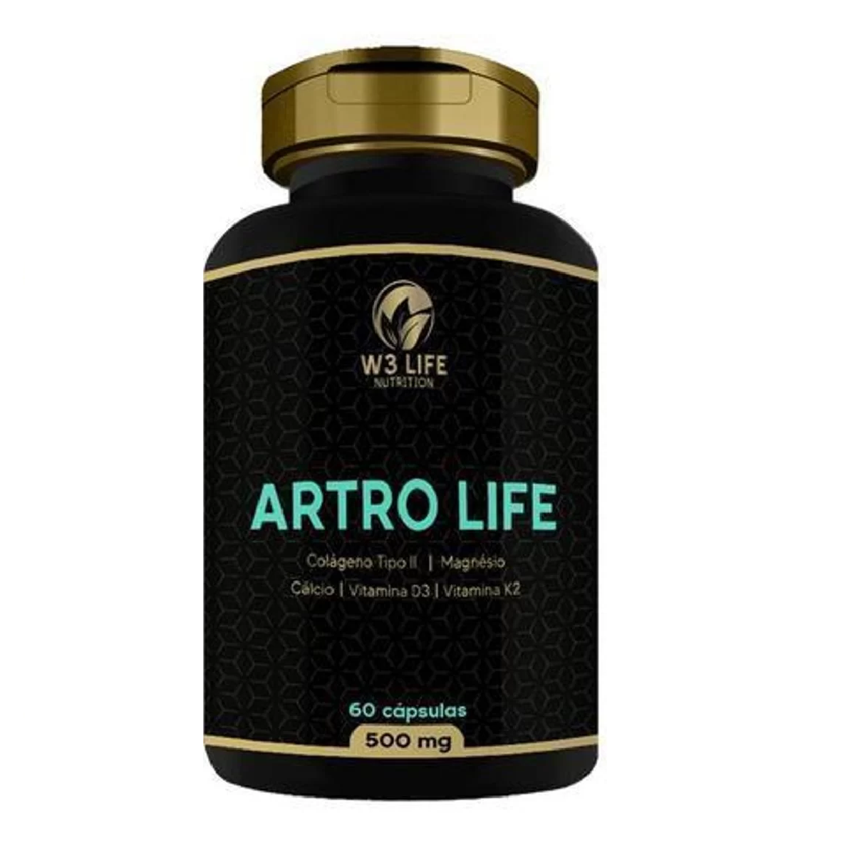 Colágeno Tipo 2 Artro Life 60 Cápsulas 500mg W3 Life - Colágeno Tipo 2 ...