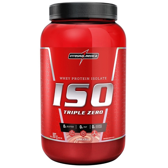 Iso Triple Zero 907g Morango - Integralmedica - Iso Triple Zero 907g ...