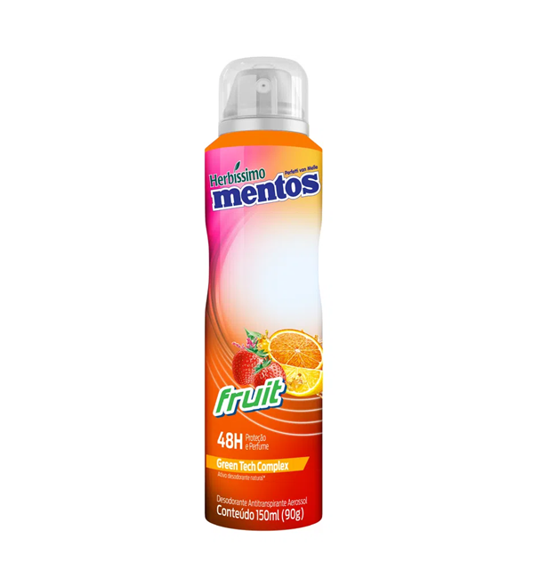 Desodorante Antitranspirante Aerossol Herbissimo Mentos Fruit ...