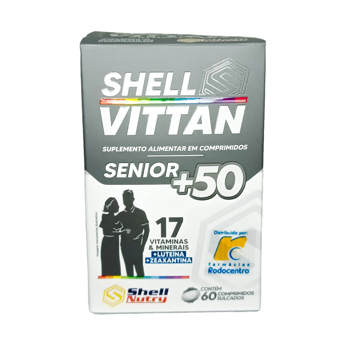 Suplemento Alimentar Shell Vittan Senior +50 com 60 Comprimidos ...